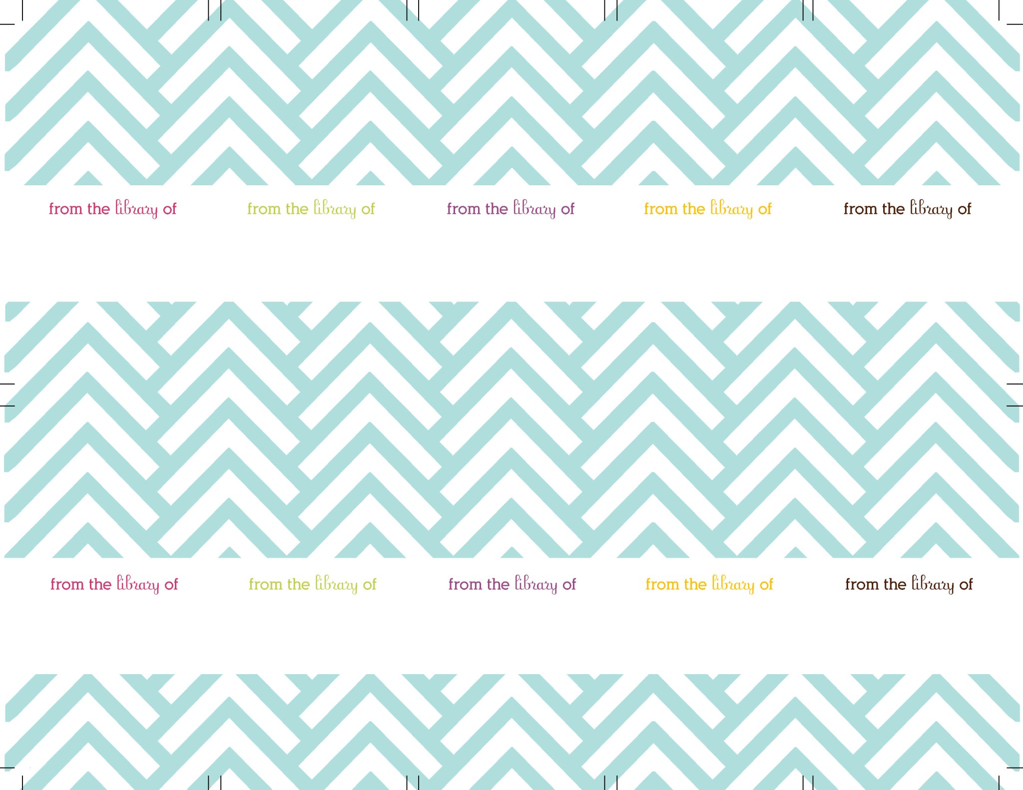 Free Printable: Bookplates