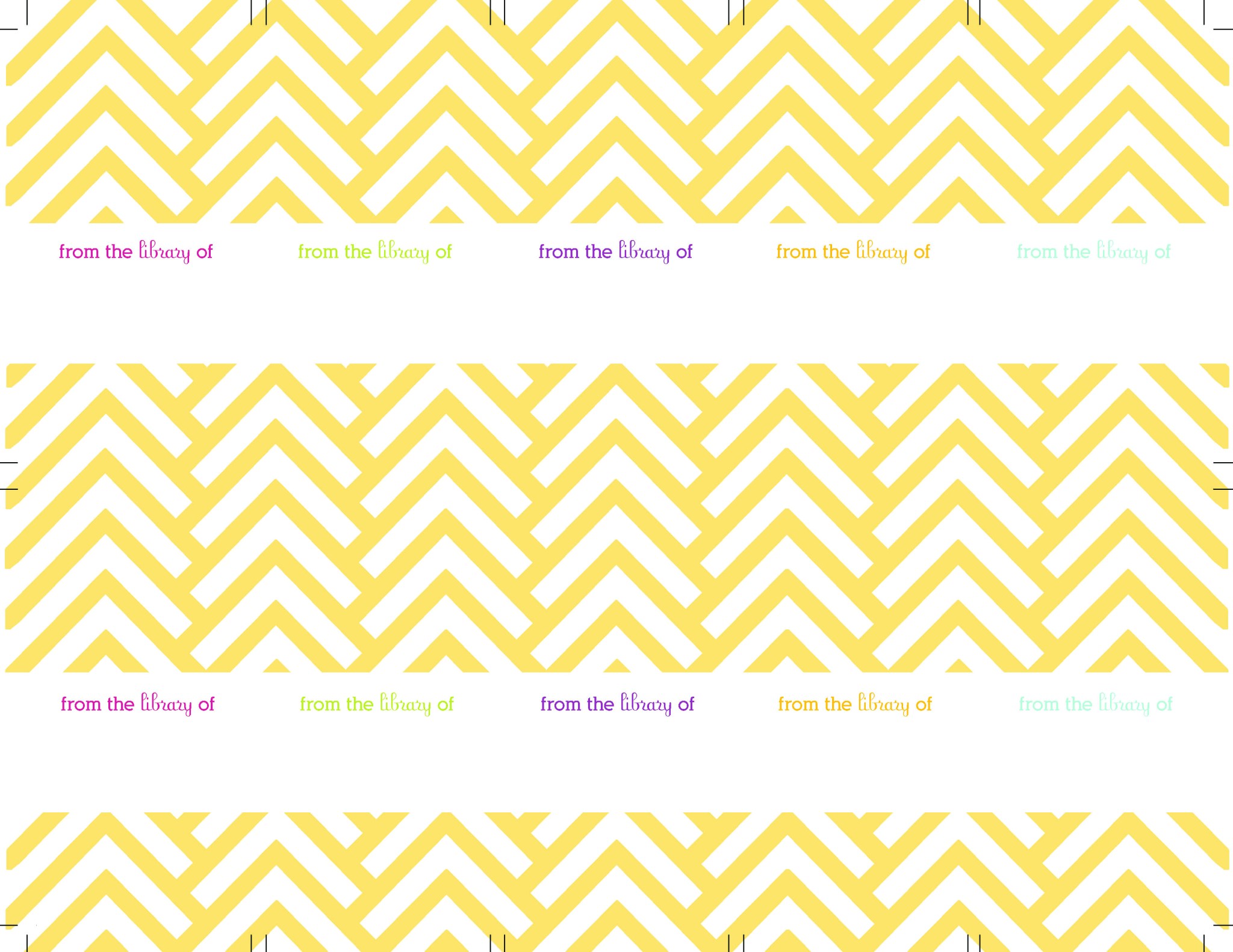 Free Printable: Bookplates