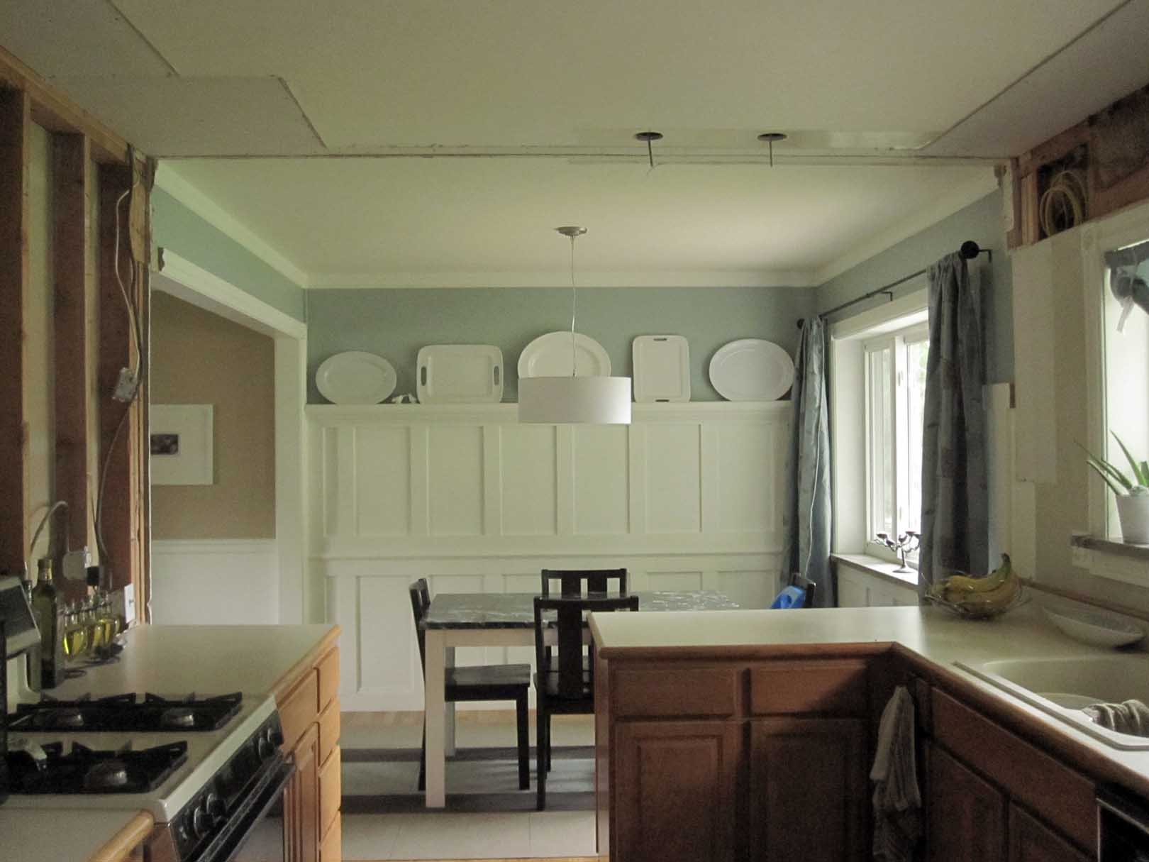 Kitchen Soffit Demo After Into Dining
