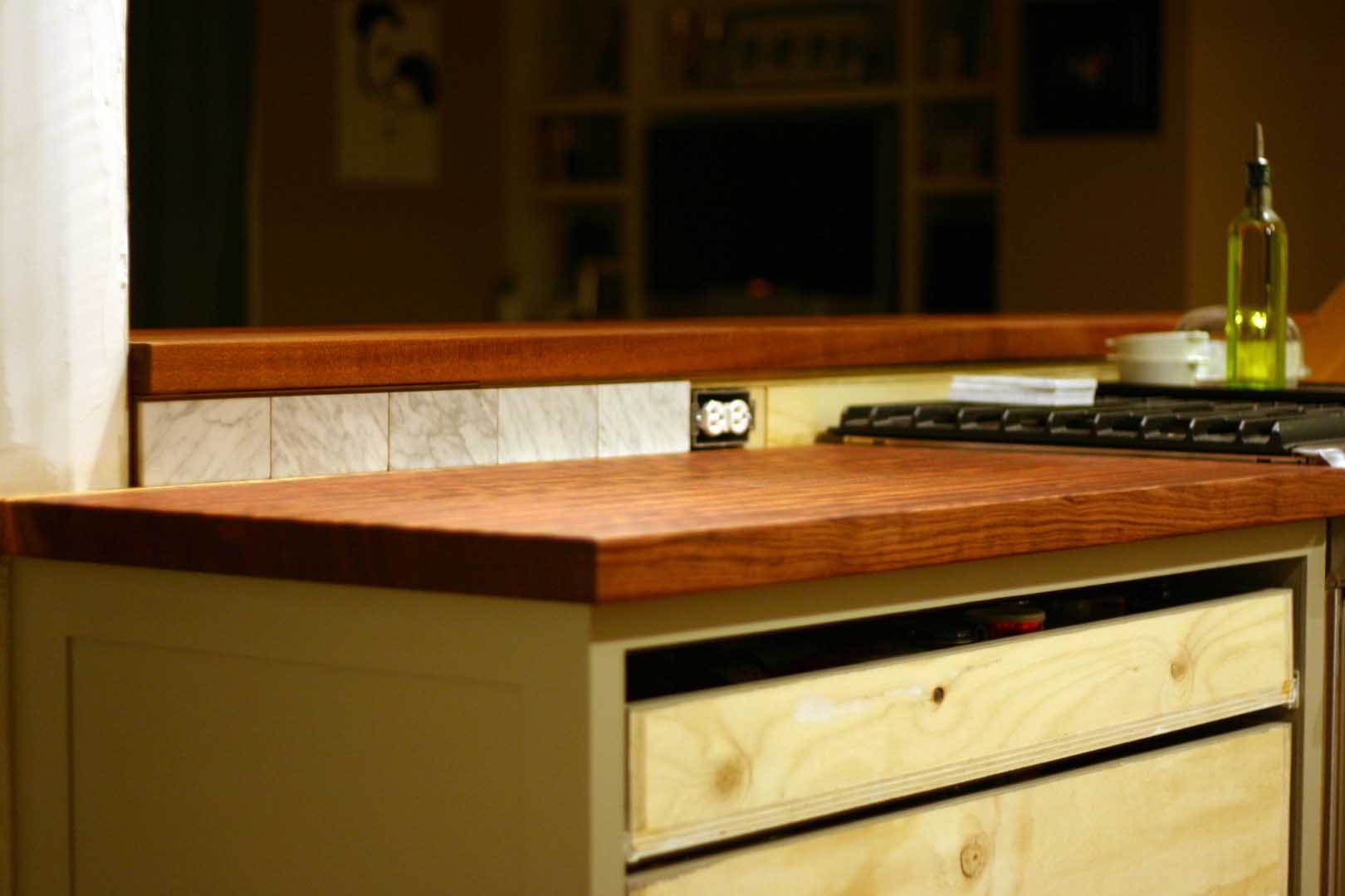 Kitchen Countertops Left Stove Side