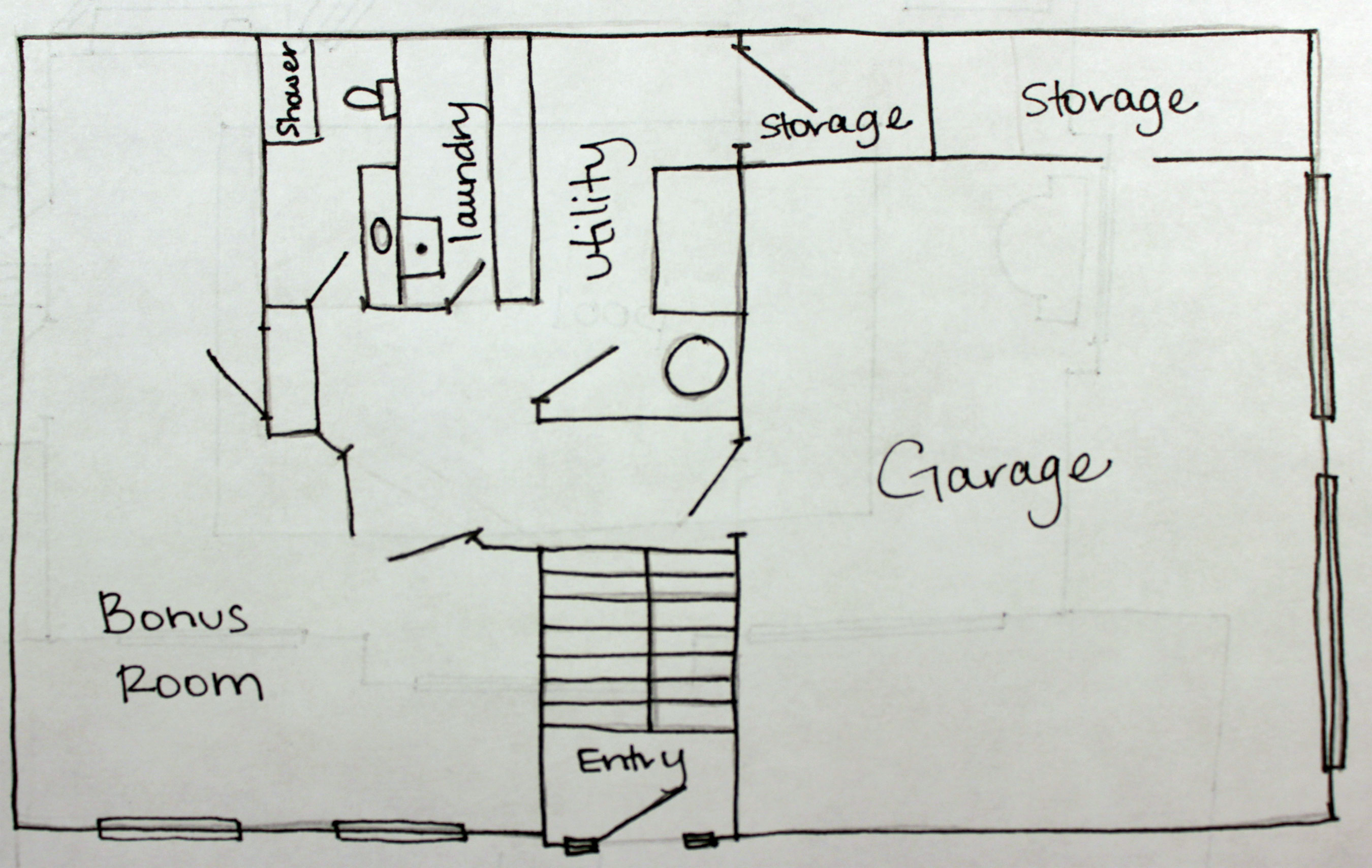 Hand-Drawn-Basement-Floor-Plan