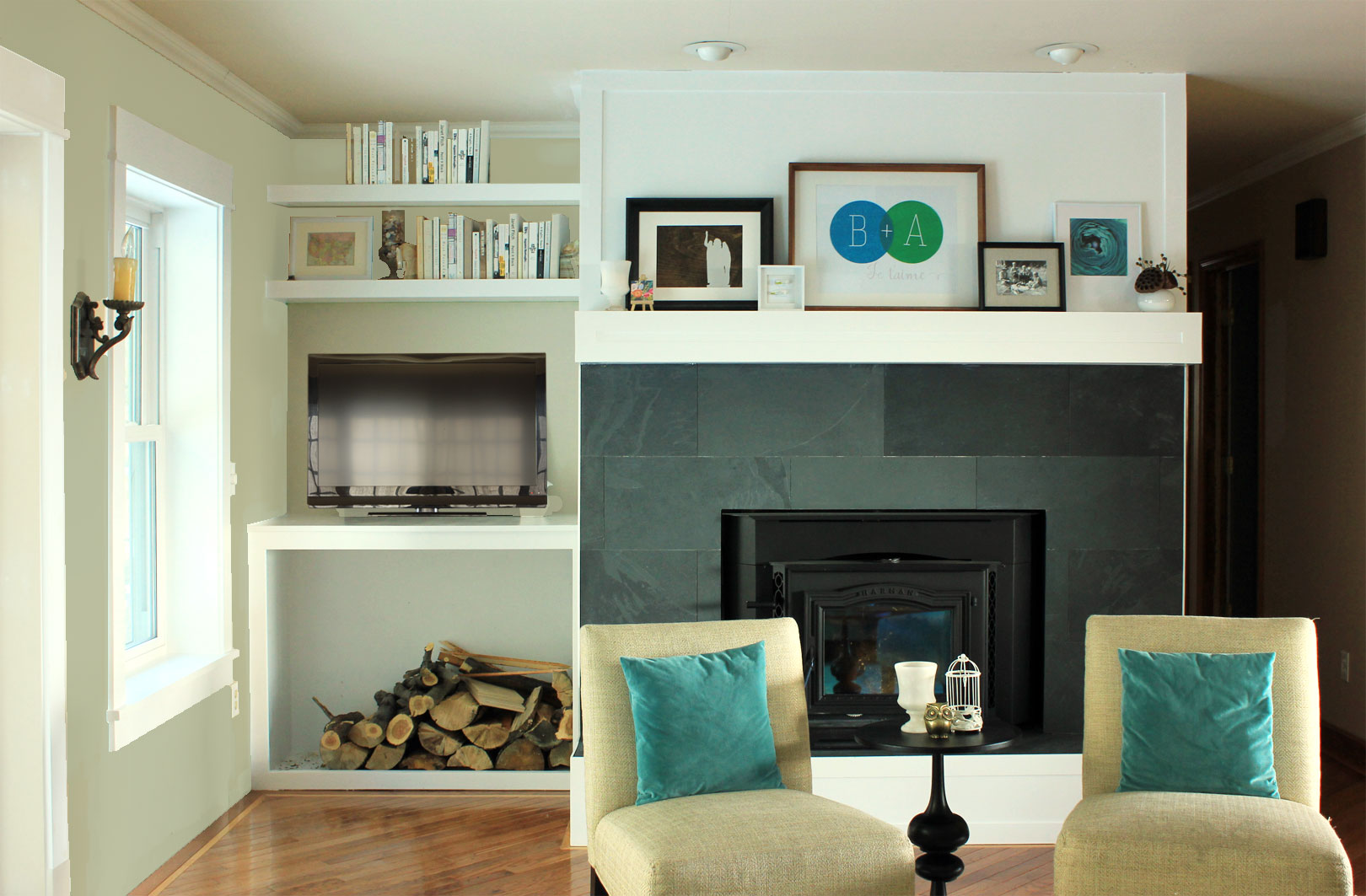 Tv Room Nook How Does One Hang A TV In An Old School TV Nook? This Is