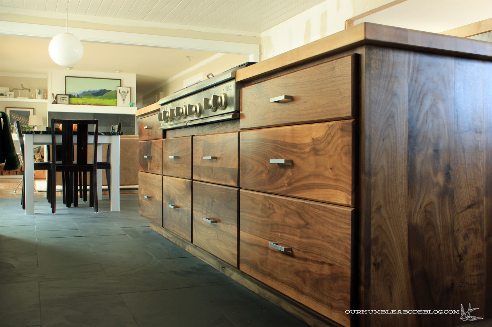 Walnut-Island-Drawer-Fronts-from-Pantry
