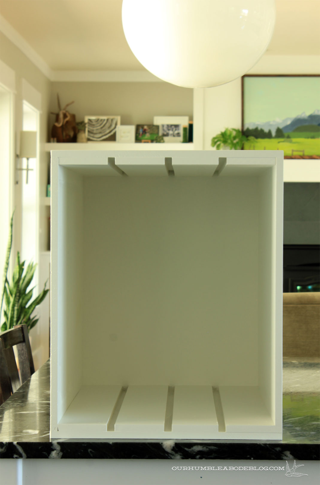 DIY Vertical Kitchen Divider